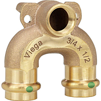 ProPress double drop Elbow Zero Lead, P x P X FPT - Model 2928.7ZL On Viega LLC